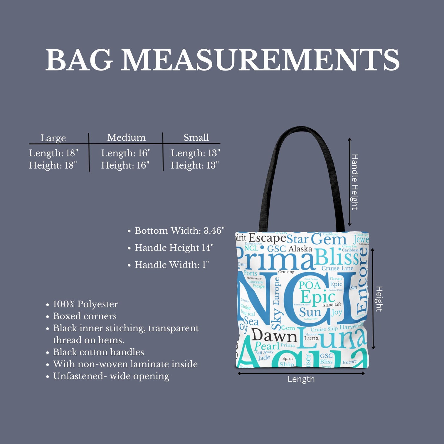 Norwegian Cruise Tote Bag | Beach & Port Day Tote – Cruise Into
