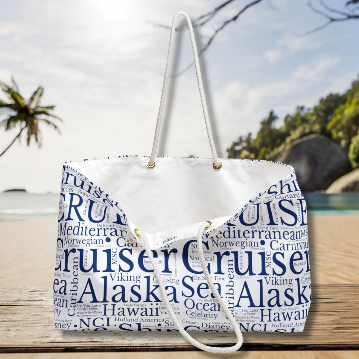 Cruise Words Oversized Tote Bag – Cruise Into