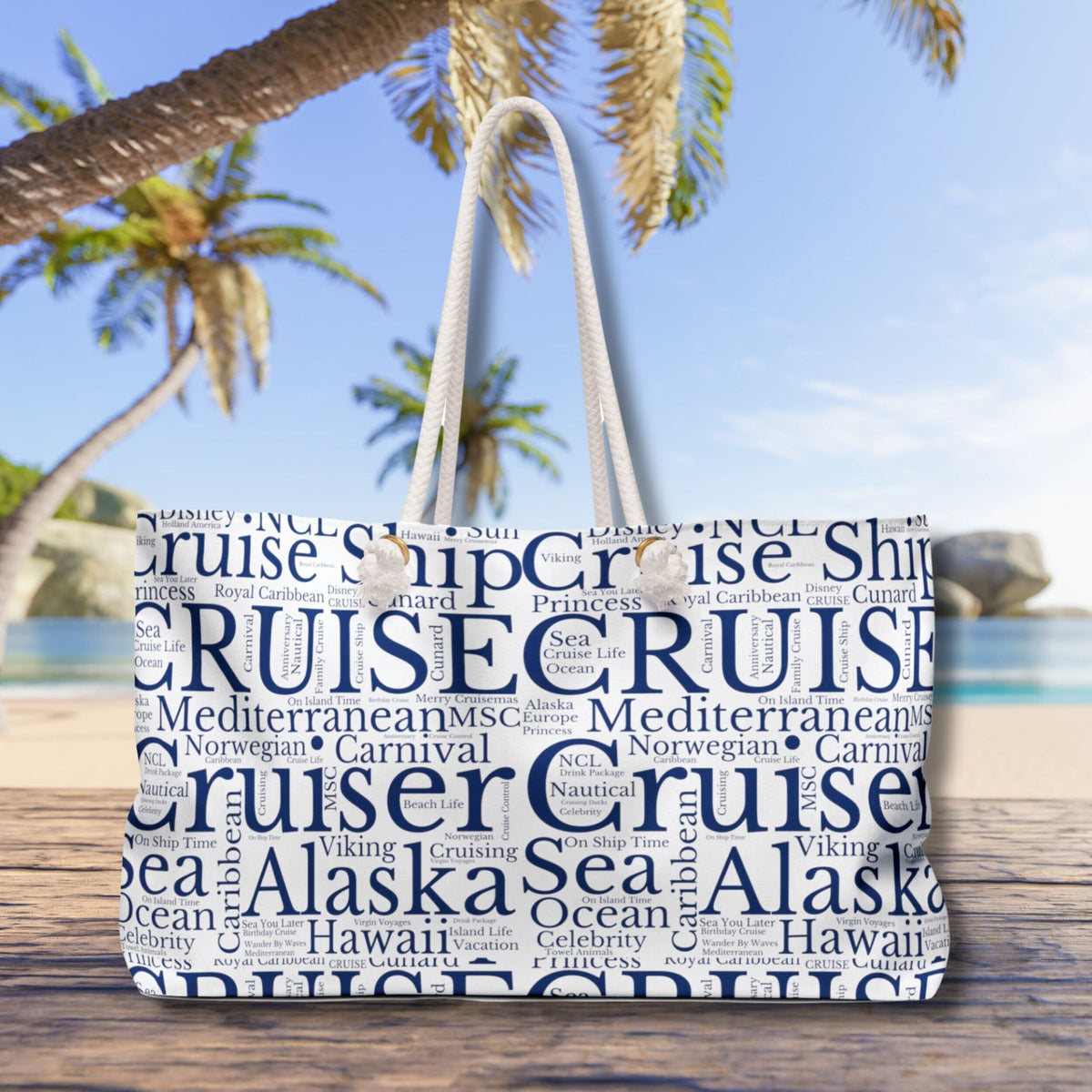 Cruise Words Oversized Tote Bag – Cruise Into